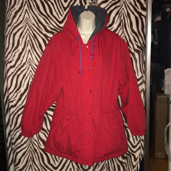 Andy Johns | Jackets & Coats | Andy Johns Small Red Jacket Zip Hoodie ...